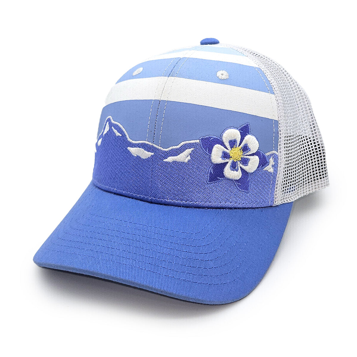 Alpine Bloom Hat - Purple/White