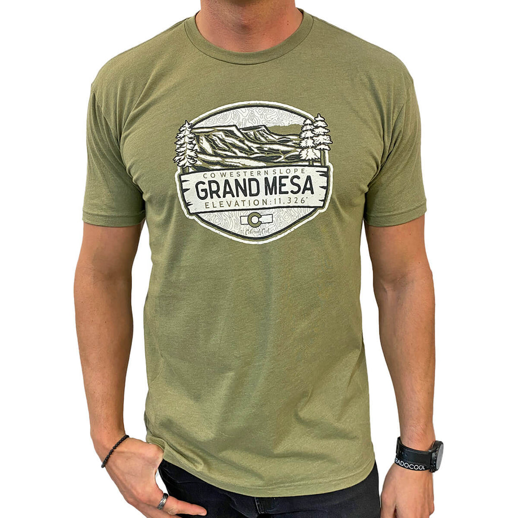 Grand Mesa Way T-Shirt - Adult - Shop for Colorado T-Shirts Online ...
