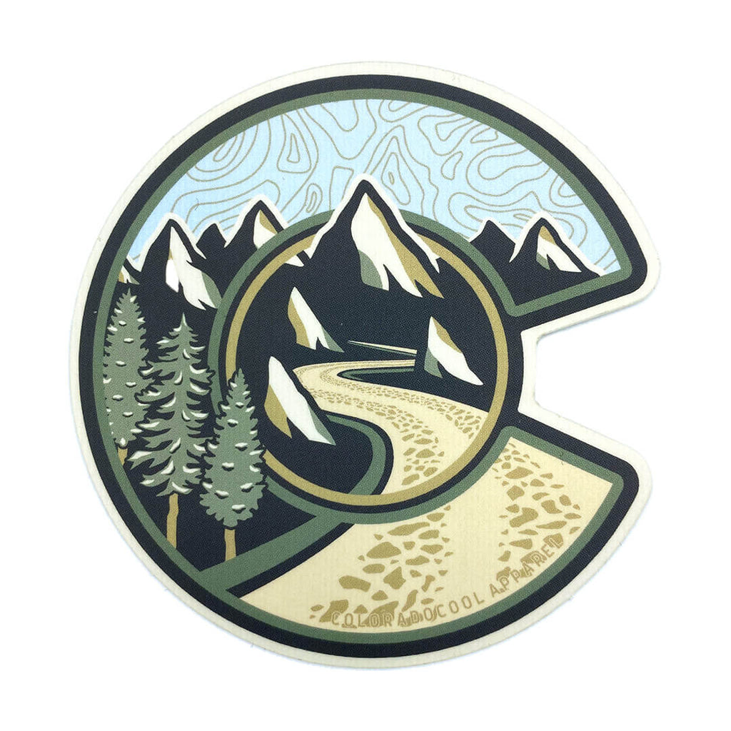 Mountain Pass Sticker - Shop Colorado Stickers Online - ColoradoCool ...