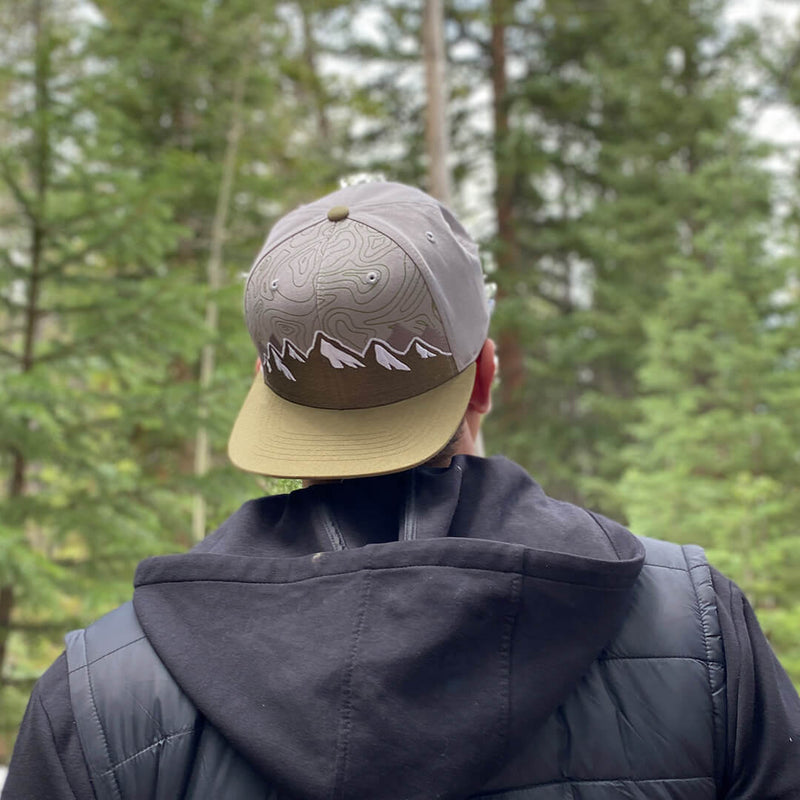 Sierra Flatbill Hat - Olive/Gray