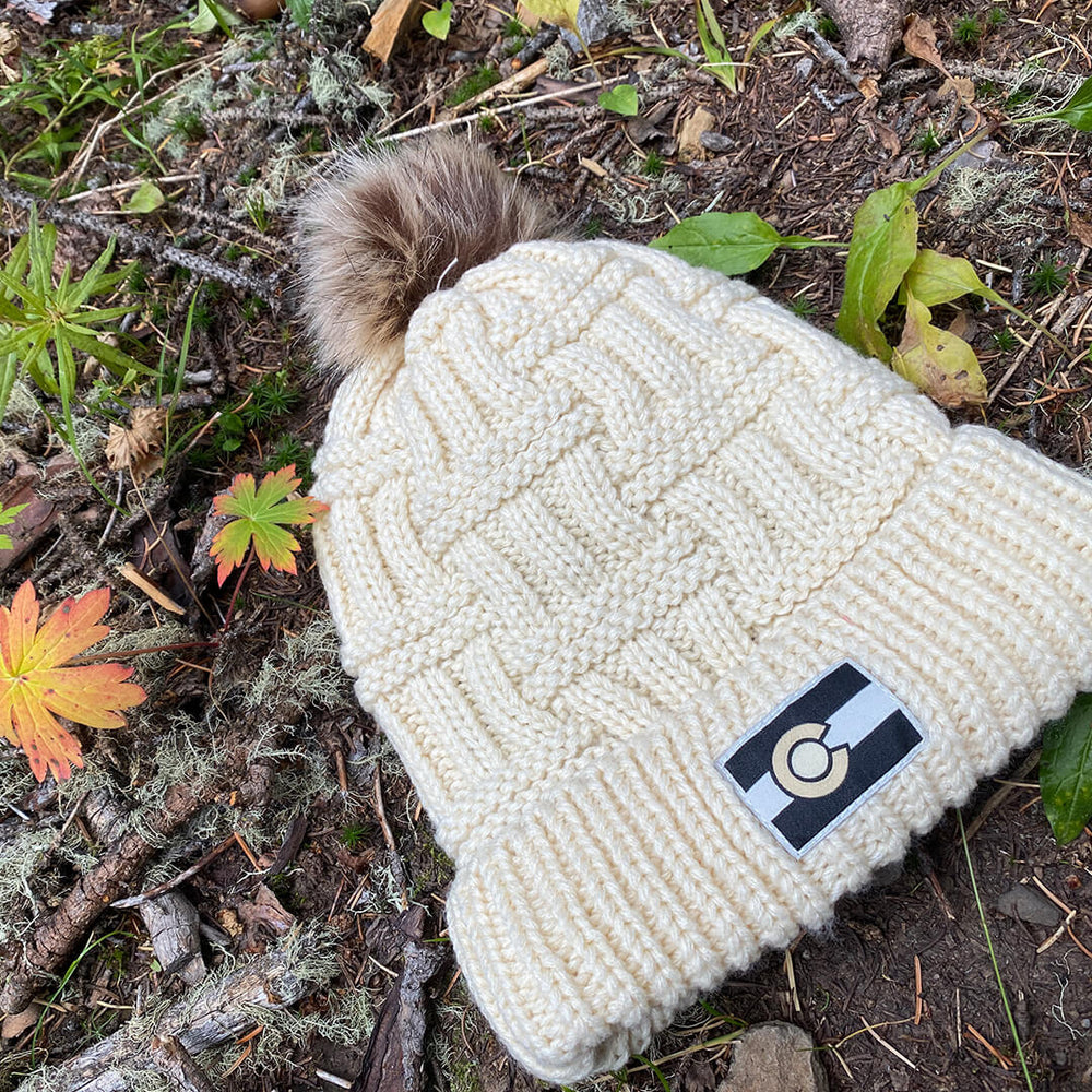 Colorado Flag Beanie - Black w/ Rose Gold Colorado C