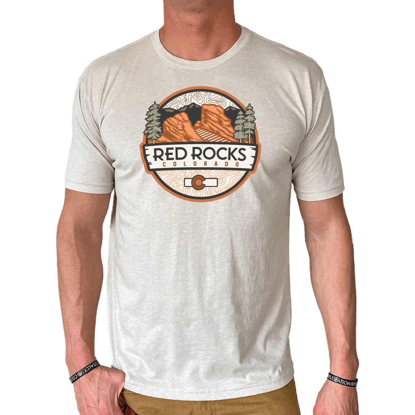 Red Rocks T-Shirt - Sand - Shop for Colorado T-Shirts Online ...
