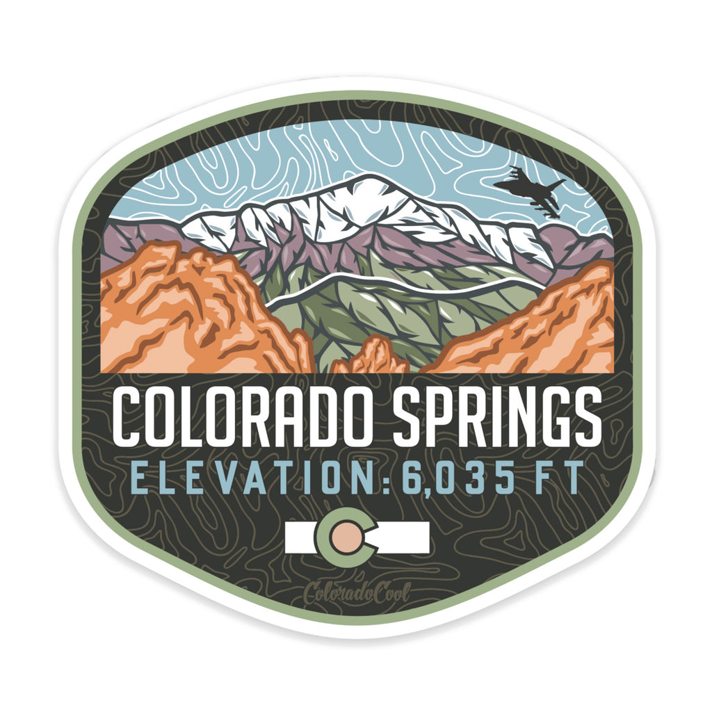 Colorado Springs Badge Magnet - Colorado Magnets Online