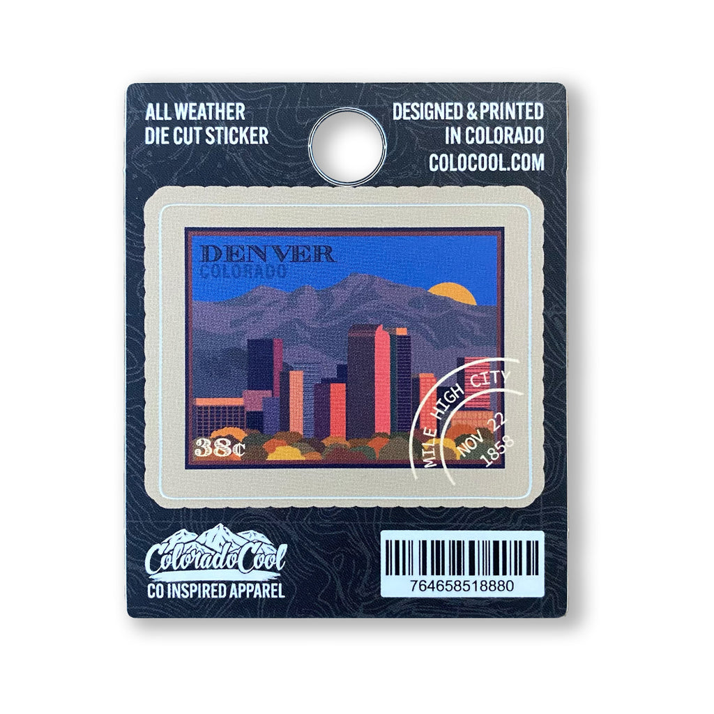 Stamp Sticker - Denver - Shop Colorado Stickers Online - ColoradoCool ...