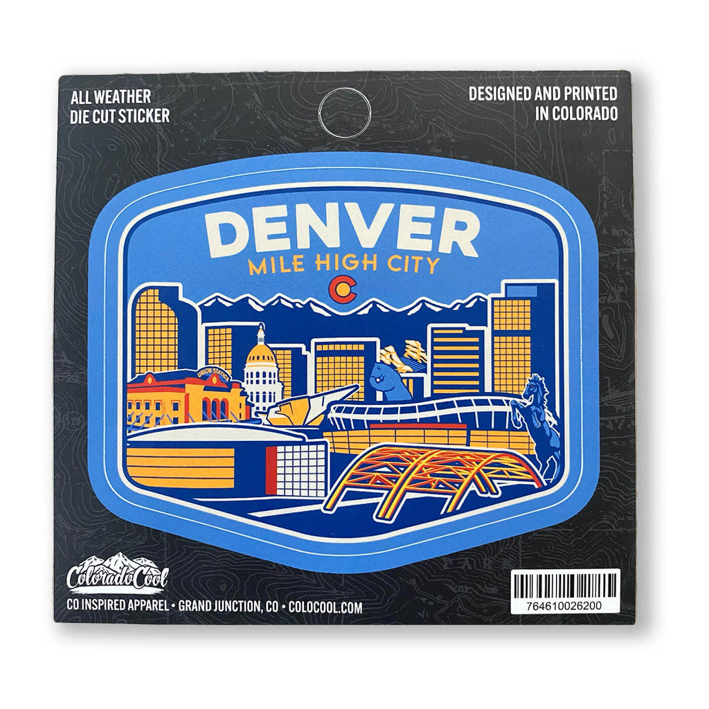 Denver Landmark Sticker - Shop Colorado Stickers Online - ColoradoCool ...