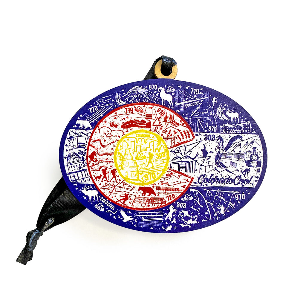 Landmark CO Flag Ornament - Colorado Ornaments Online - ColoradoCool ...