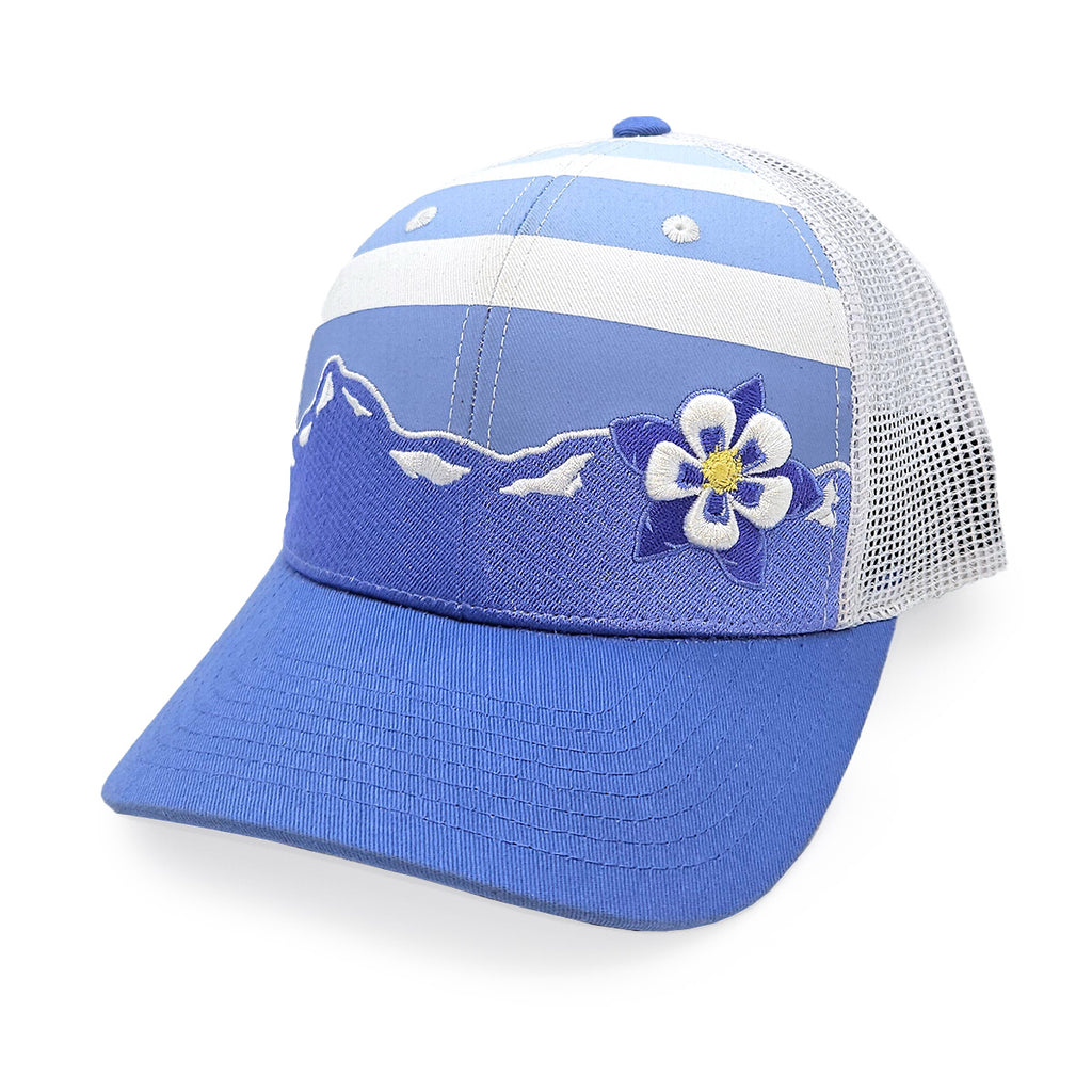 Alpine Bloom Hat - Purple/White