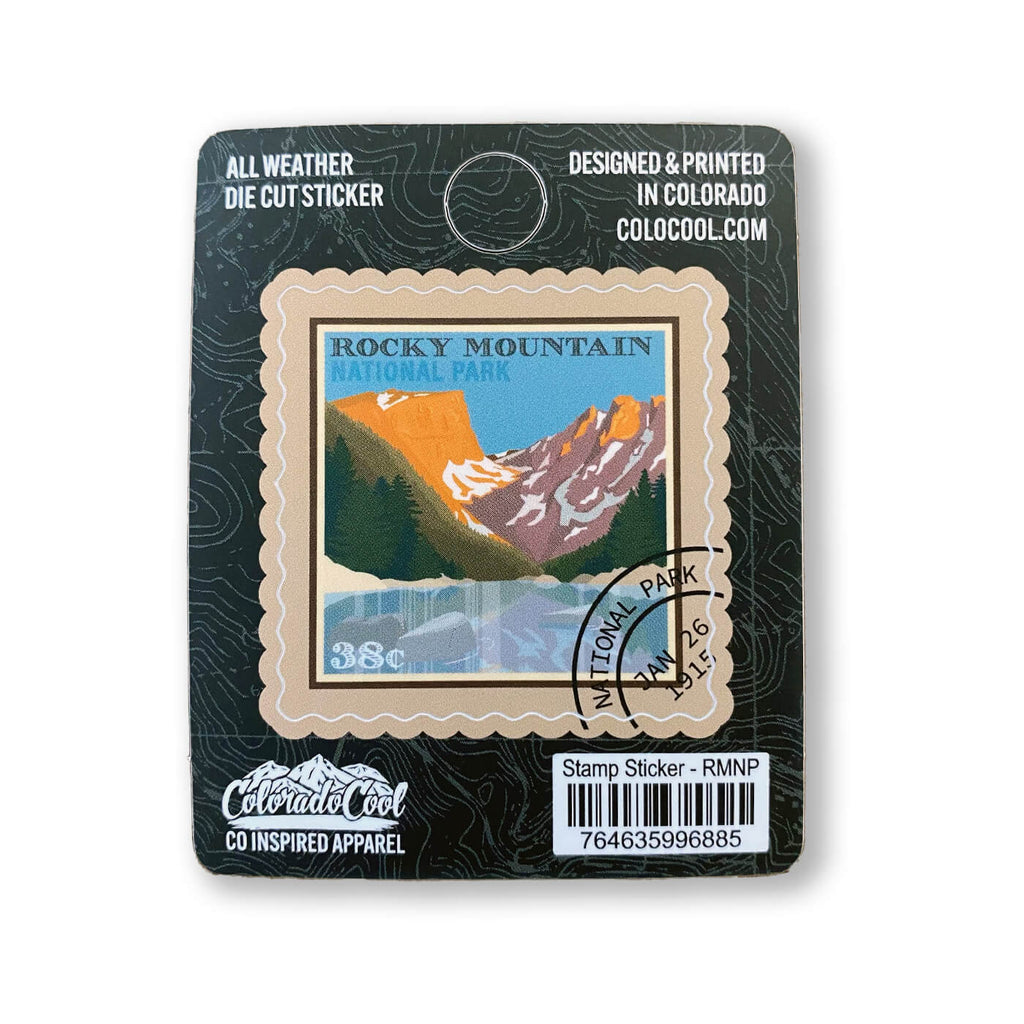 Stamp Sticker - RMNP - Shop Colorado Stickers Online - ColoradoCool Apparel