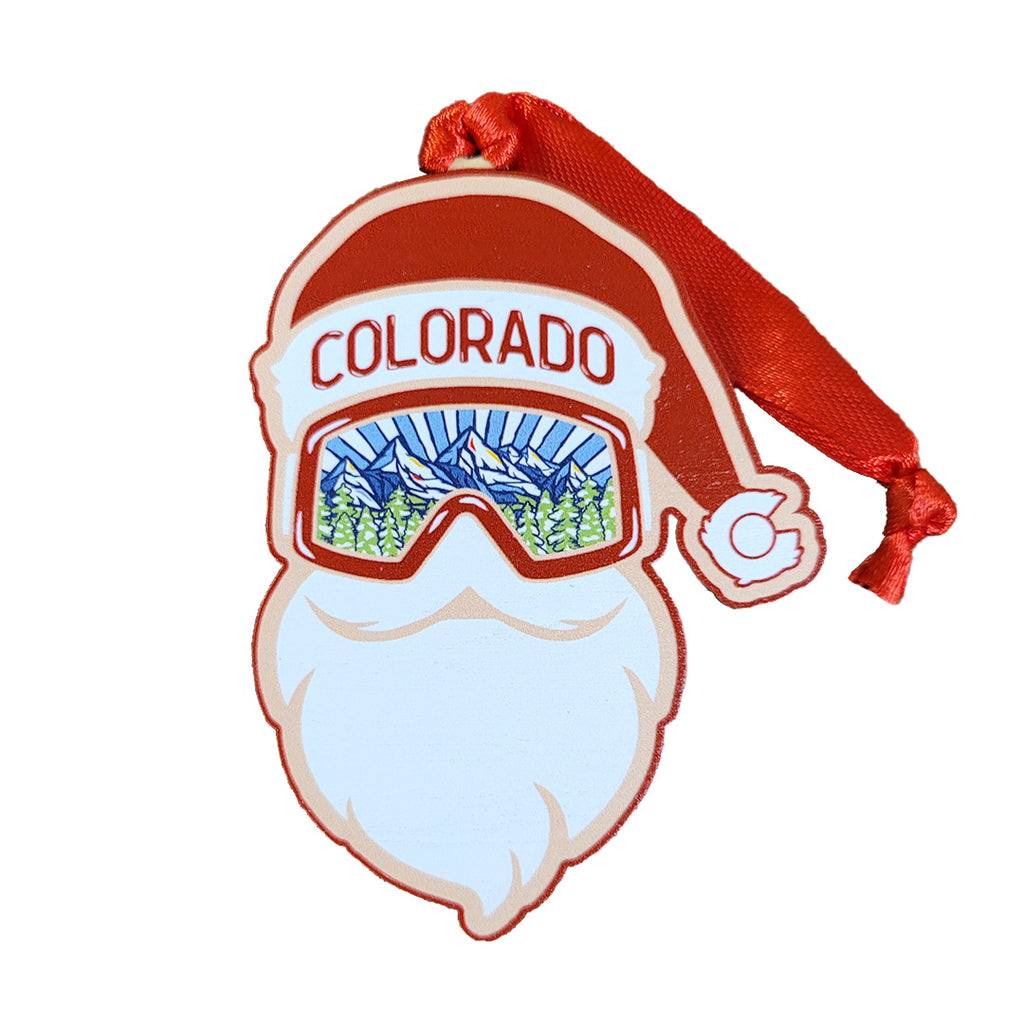 Colorado Santa Ornament - Colorado Ornaments Online - ColoradoCool Apparel