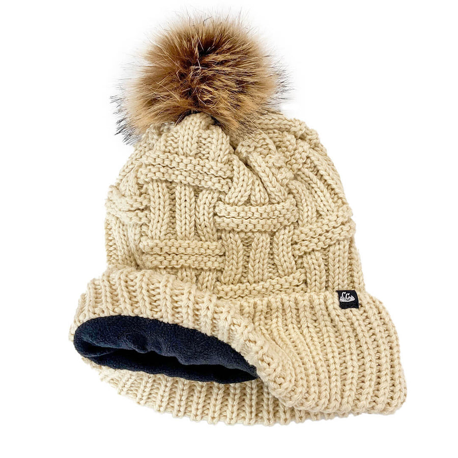 Colorado Flag Beanie - Black w/ Rose Gold Colorado C