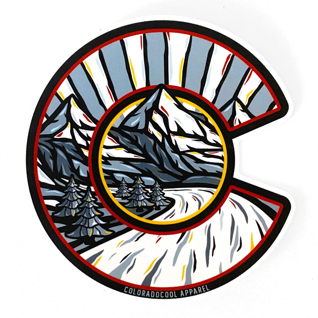 Drift Sticker - Red - Shop Colorado Stickers Online - ColoradoCool Apparel
