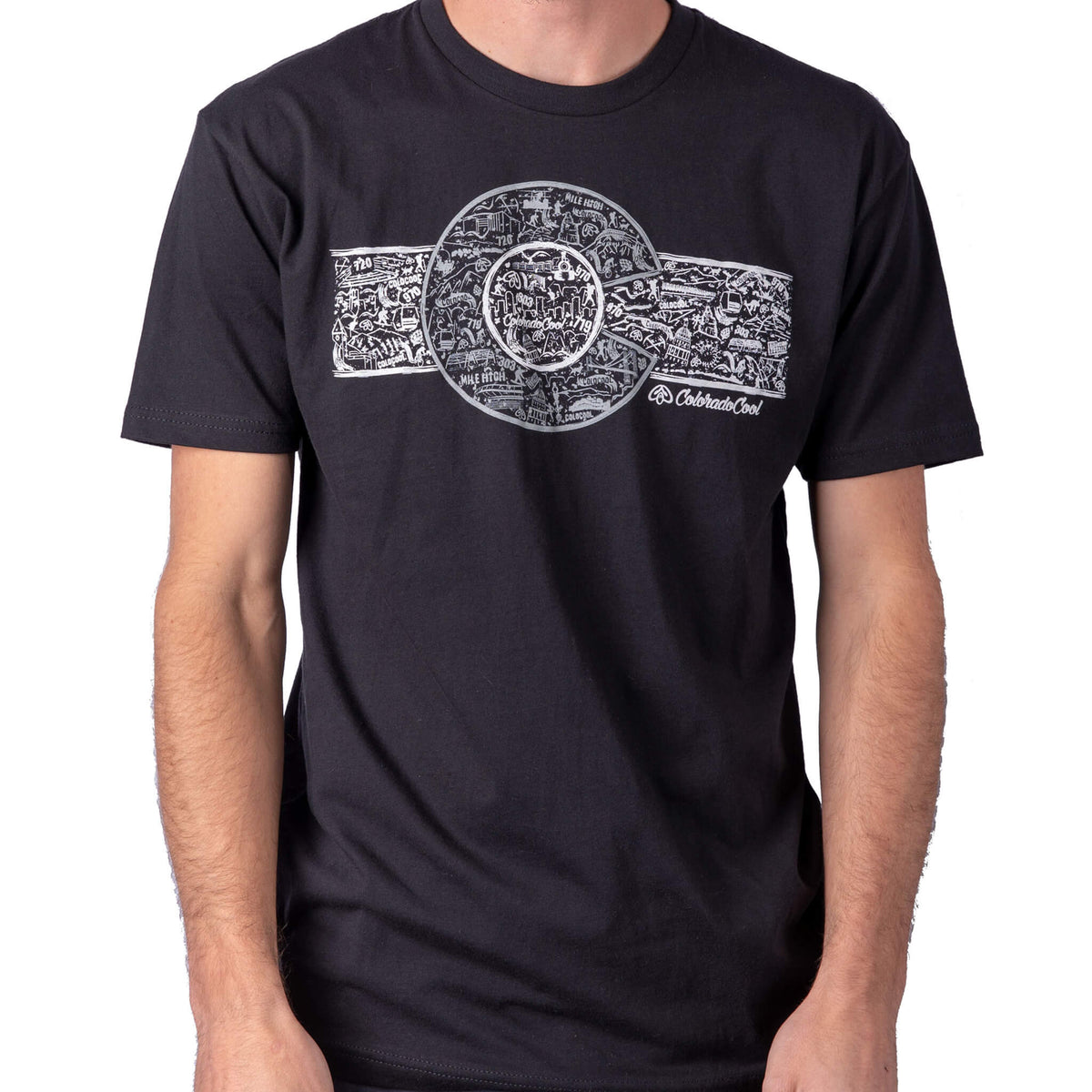 Colorado Flag T-Shirt - Colorado Landmarks | ColoradoCool Apparel