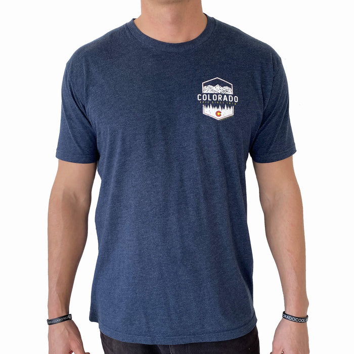 Epic Colorado T-Shirt with Mountains and Colorado Flag C - Shop for ...