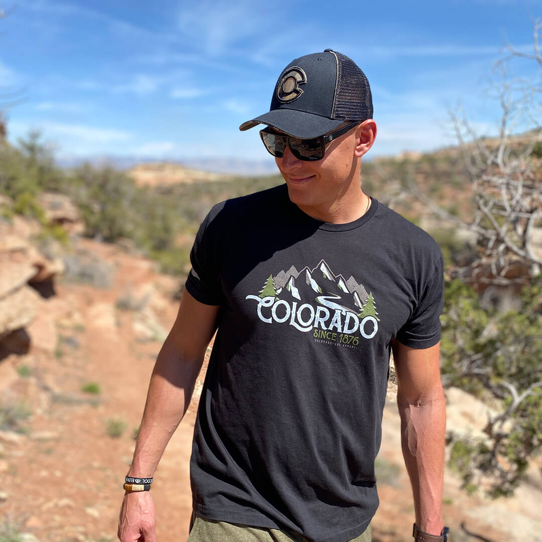 Colorado Flag Shirt - ColoradoCool "Sierra" - Local Colorado Apparel