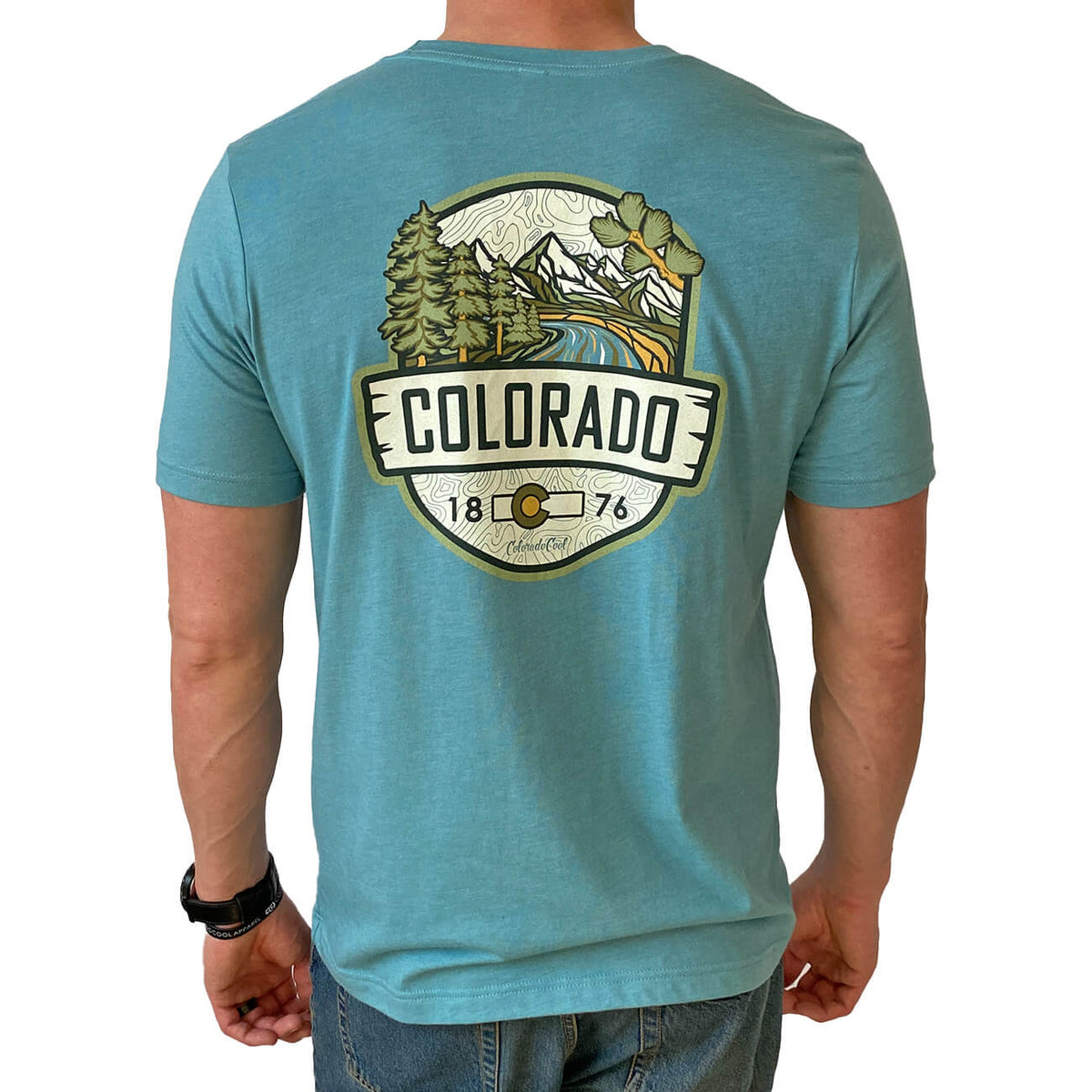 Woodland T-Shirt - Unisex - Blue Lagoon Heather - Shop for Colorado T ...