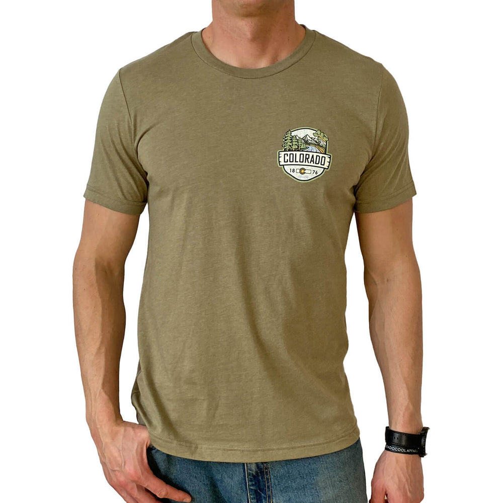 Woodland T-Shirt - Olive Green - Colorado T-Shirts – ColoradoCool