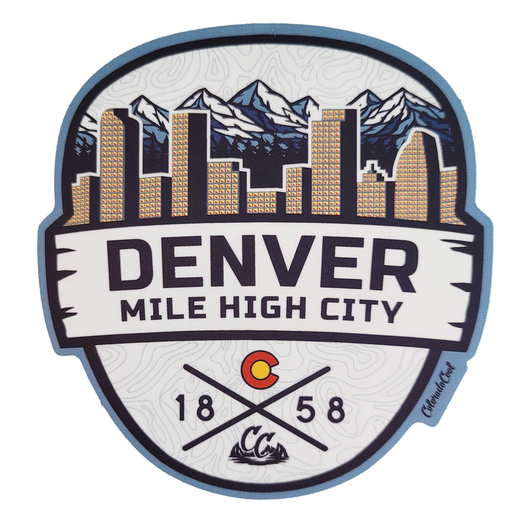 Denver Trailhead Sticker - Shop Colorado Stickers Online - ColoradoCool ...