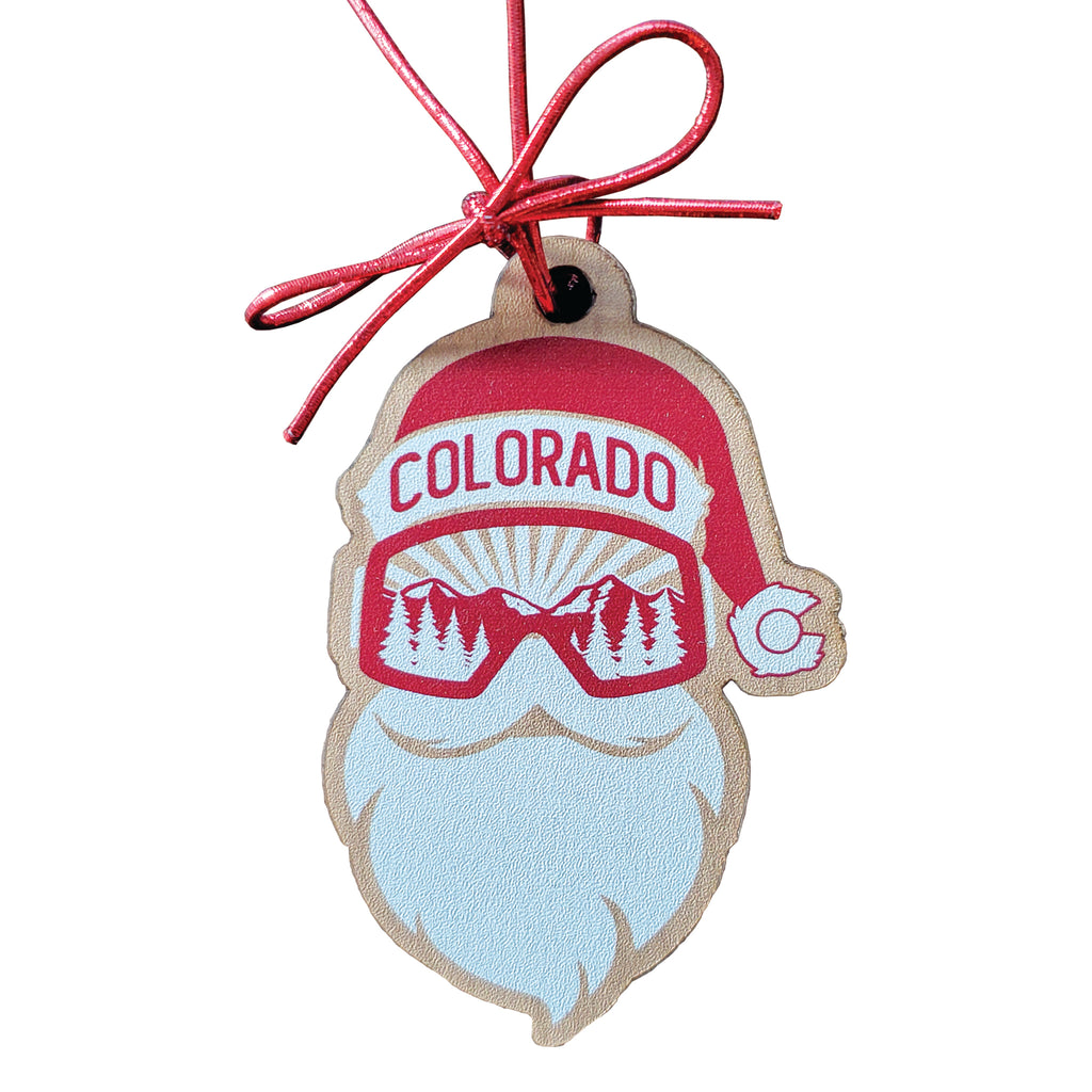 Colorado Santa Ornament