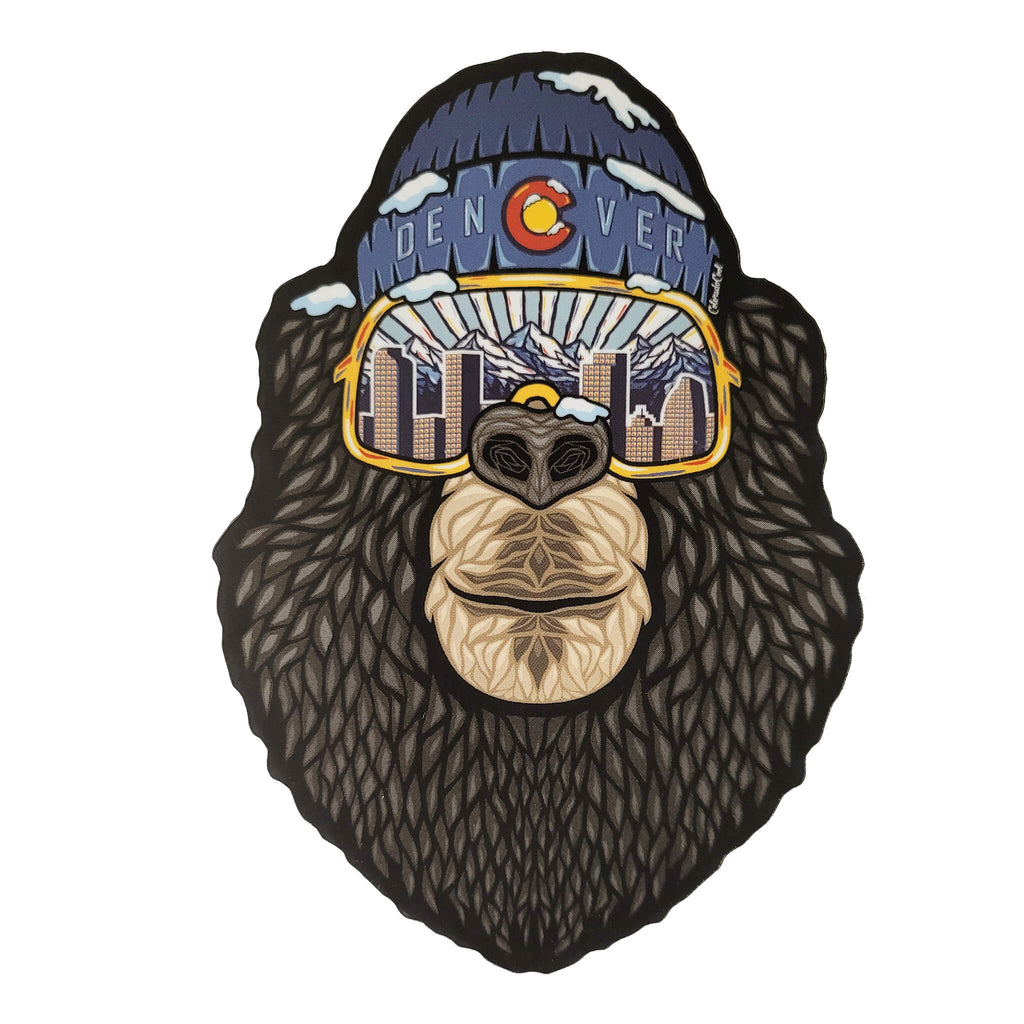 Denver Colorado Bear with Sunglasses Sticker